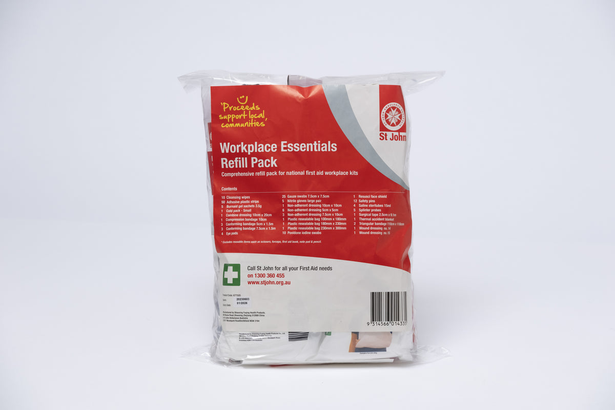 Workplace Essentials First Aid Refill Pack – St John Ambulance Victoria